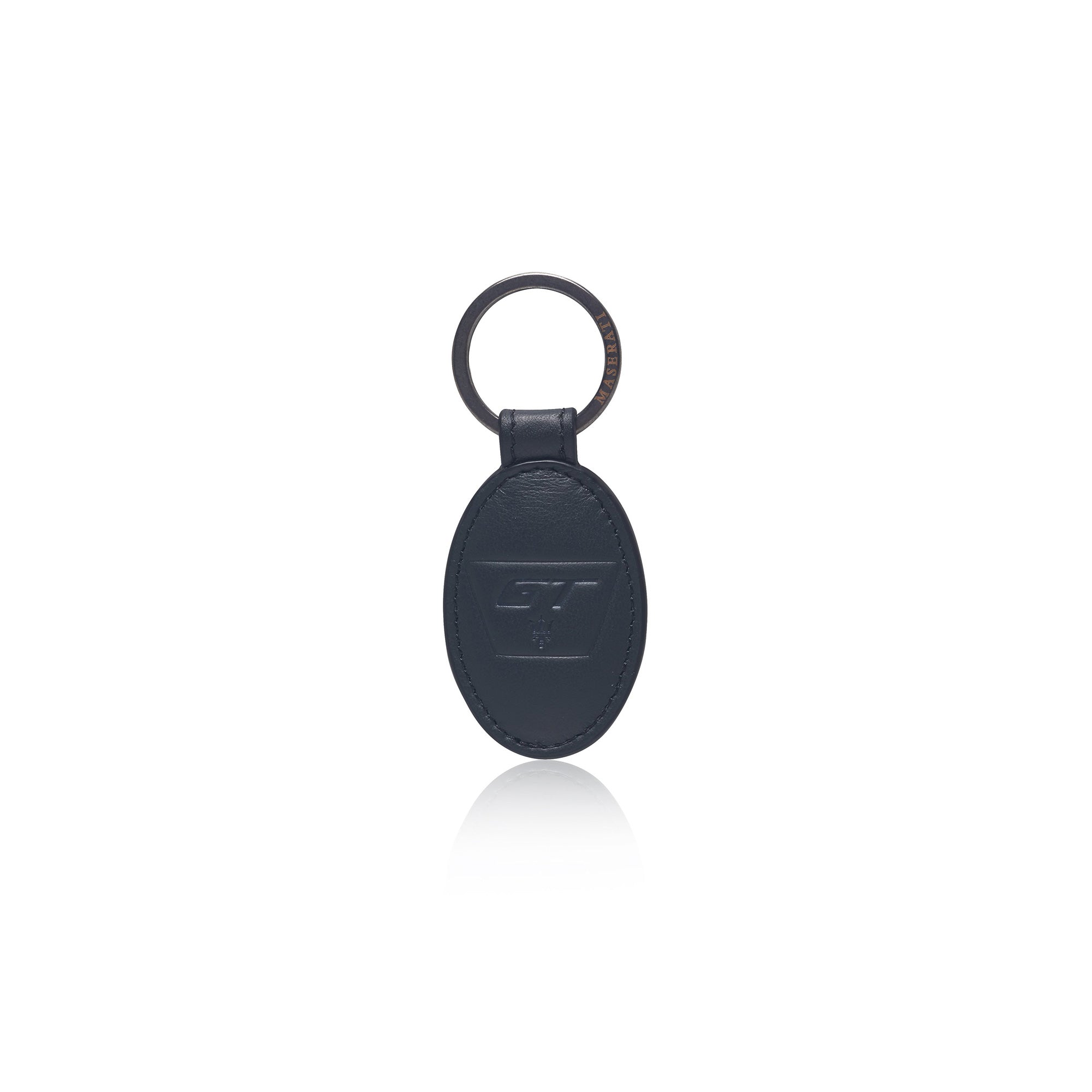 Oval leather keychain – US - Maserati Store