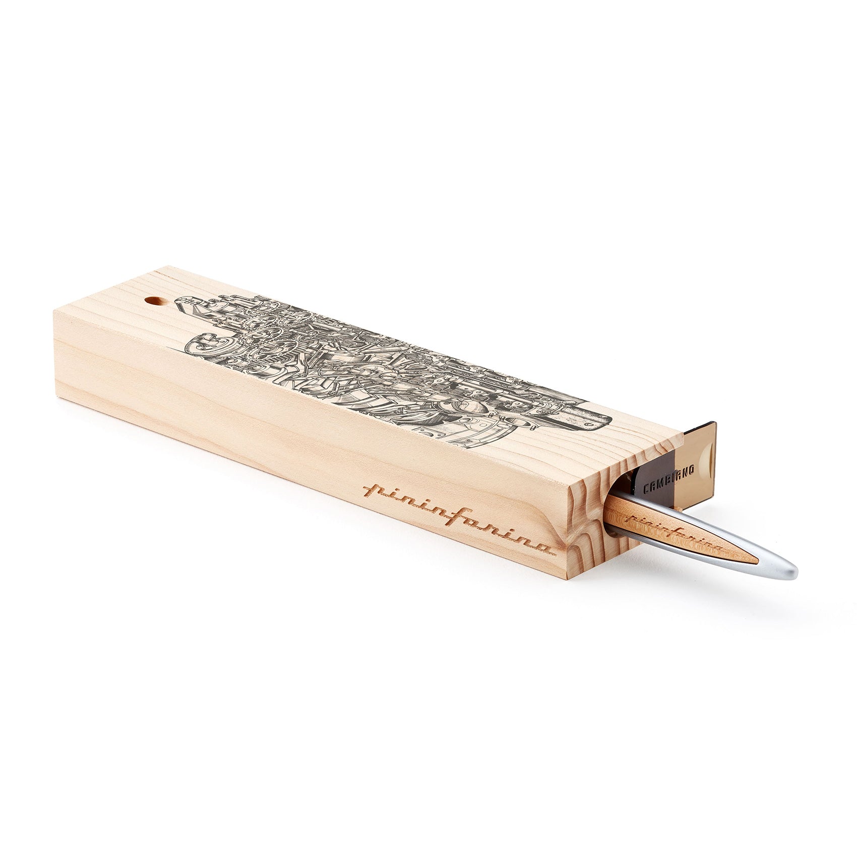 Walnut Wood and Aluminium Engine Pen – US - Maserati Store