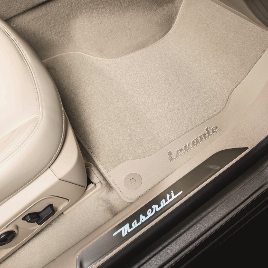 Branded Floor Mats - Left Hand Drive - Sand (up to MY18) - Levante – US ...